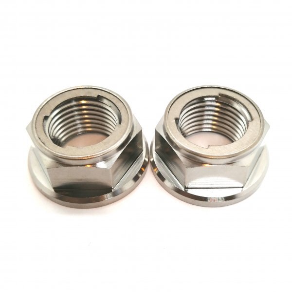 Yahoo!オークション - 64チタン M16 P1.5 フランジ ロック ナット 2個 ...