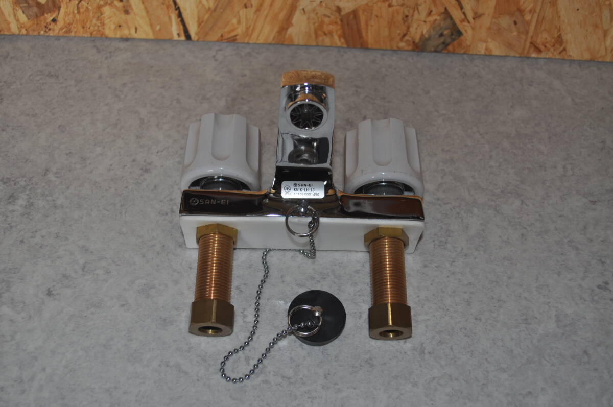 Yahoo!オークション - SANEI 三栄水栓 K51-LH-13 ツーバルブ洗面混合...