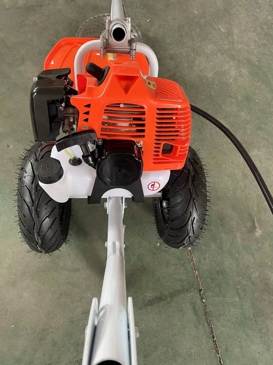 Yahoo!オークション - 草刈機 2スト エンジン 手押し式 52cc 低騒音・...