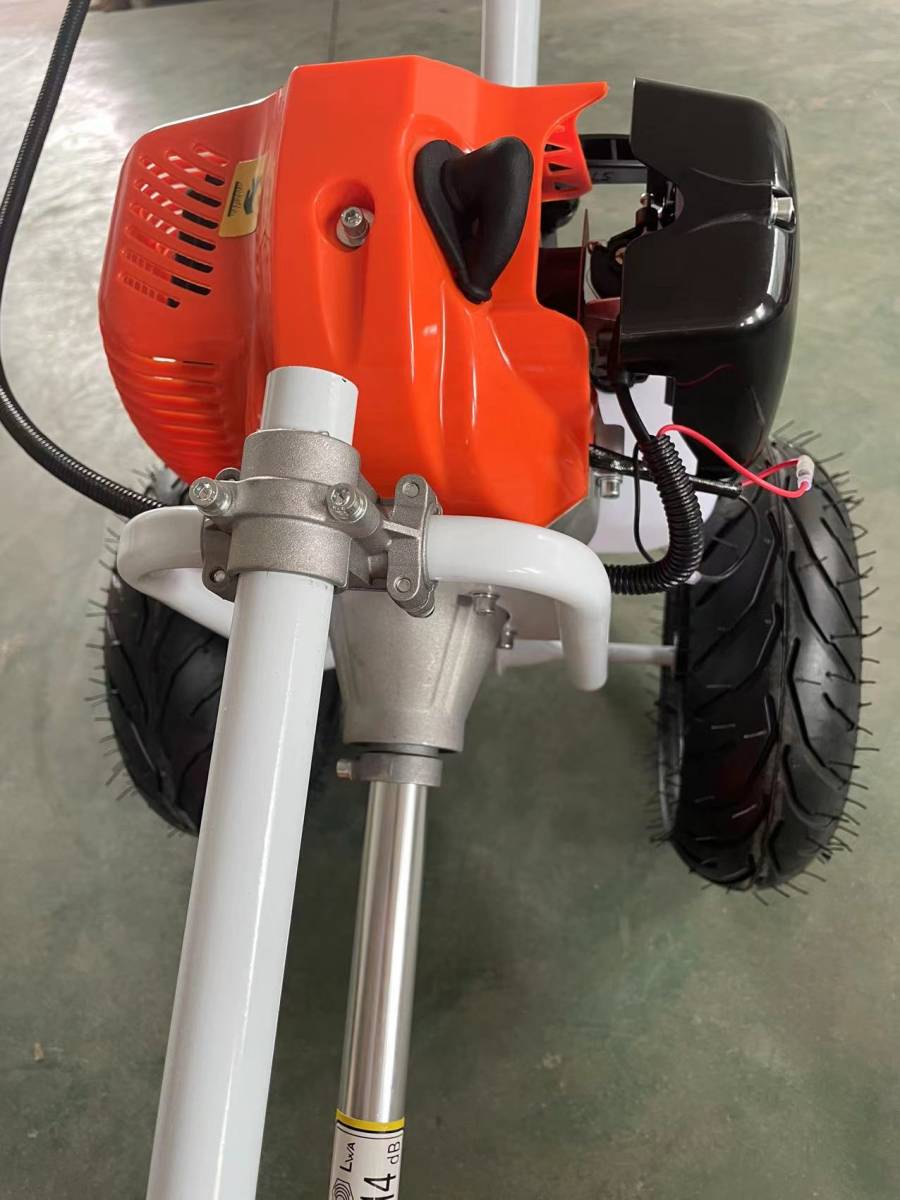 Yahoo!オークション - 草刈機 2スト エンジン 手押し式 52cc 低騒音・...