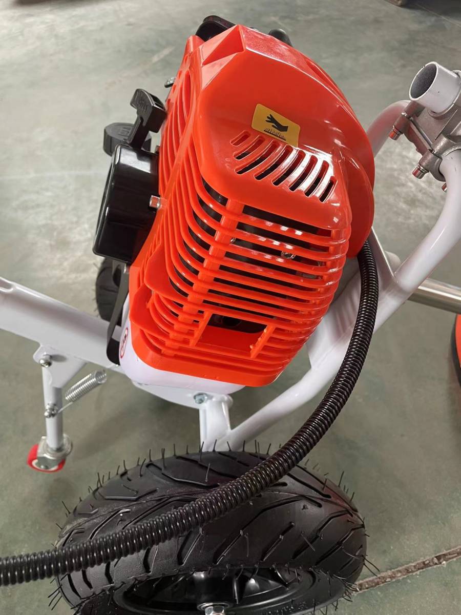 Yahoo!オークション - 草刈機 2スト エンジン 手押し式 52cc 低騒音・...