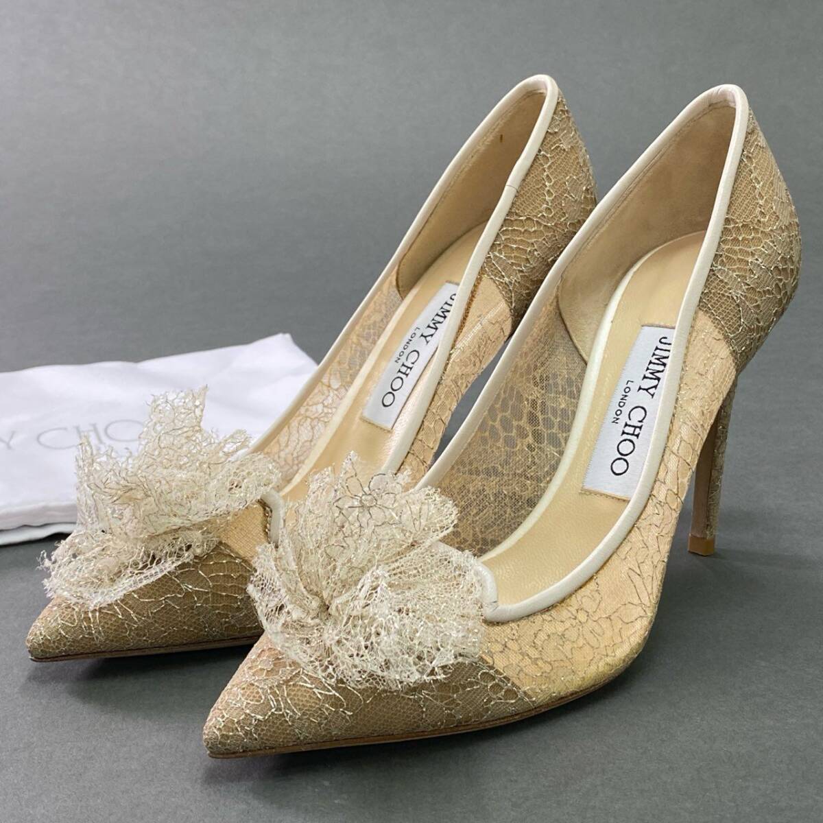 Yahoo!オークション - 3c18 《美品》 JIMMY CHOO ジミーチュウ レース...