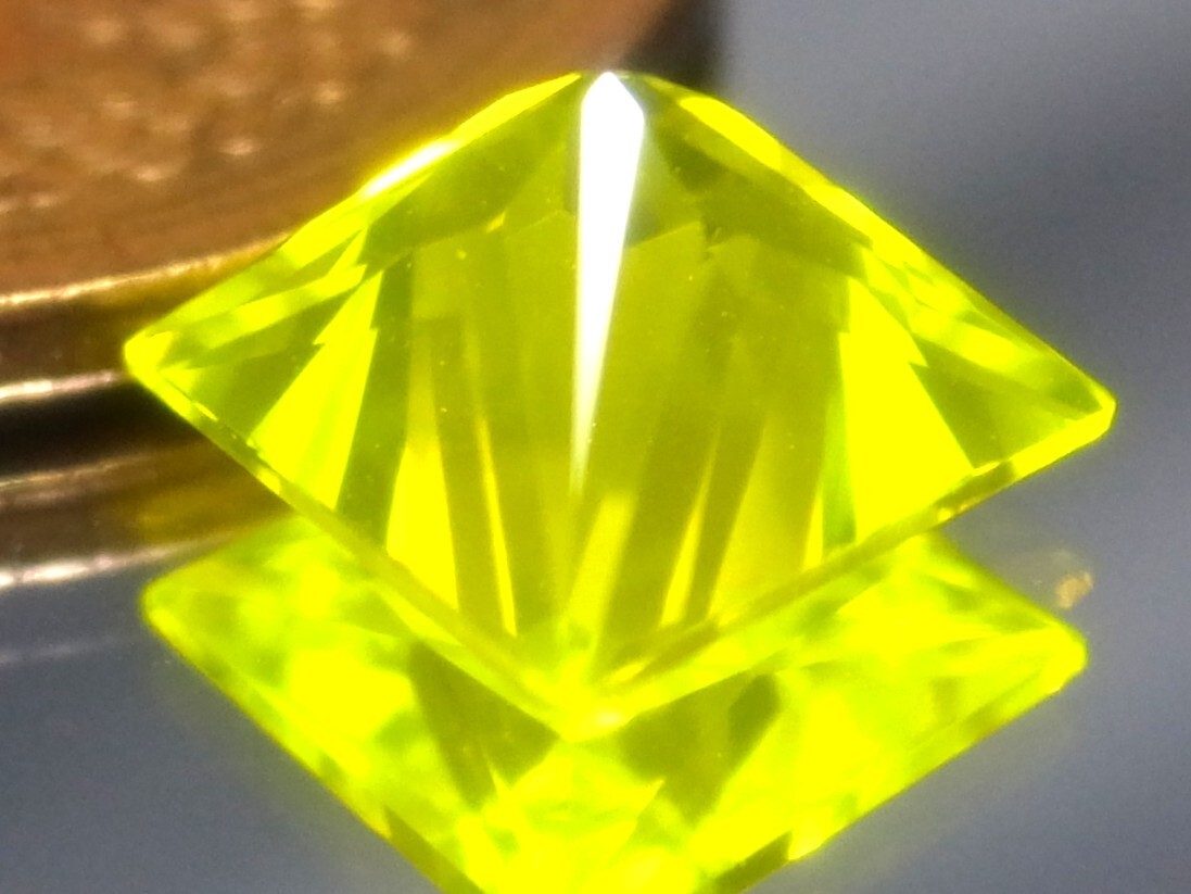 Yahoo!オークション - 3.85ct 新品・カナリーイエローベリルカラー 合...