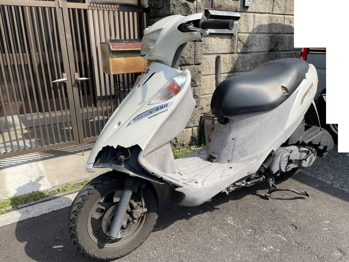 Yahoo!オークション - アドレスV125G CF46A-505 鍵付き レストアベース...