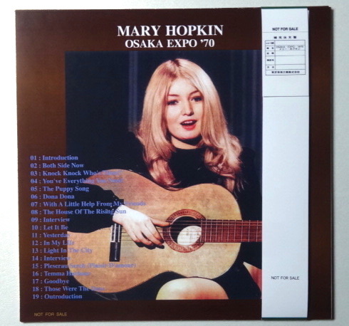 Yahoo!オークション - 紙ジャケ/メリー・ホプキン/OSAKA EXPO'70 MARY ...