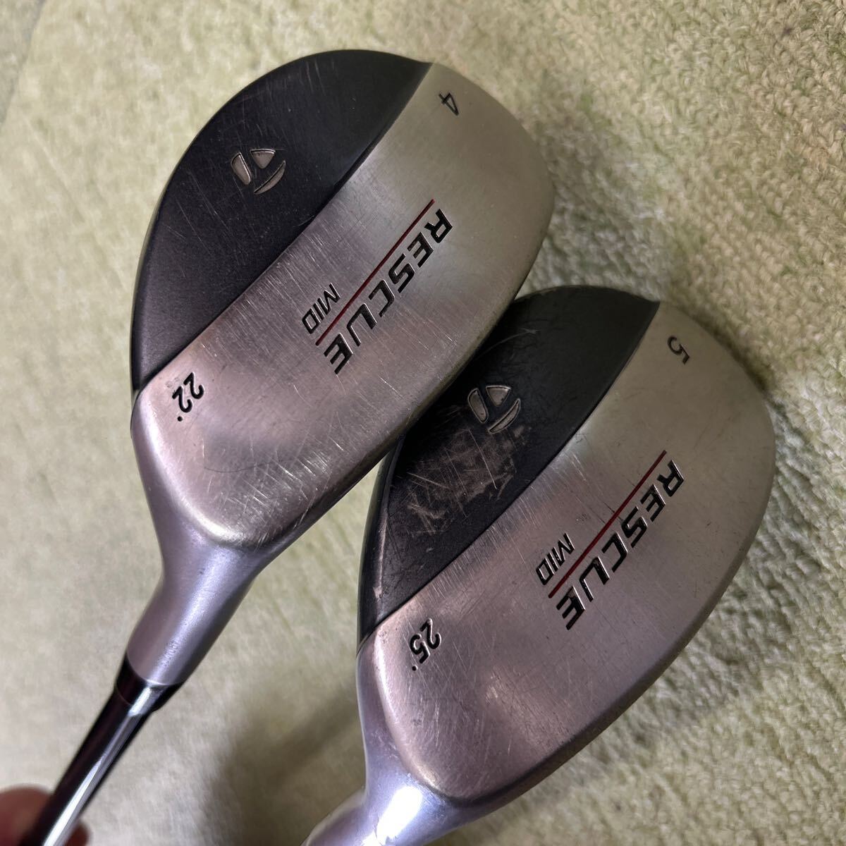 Yahoo!オークション - A489 テーラーメイド RESCUE MID 4U 22° 5U 25...