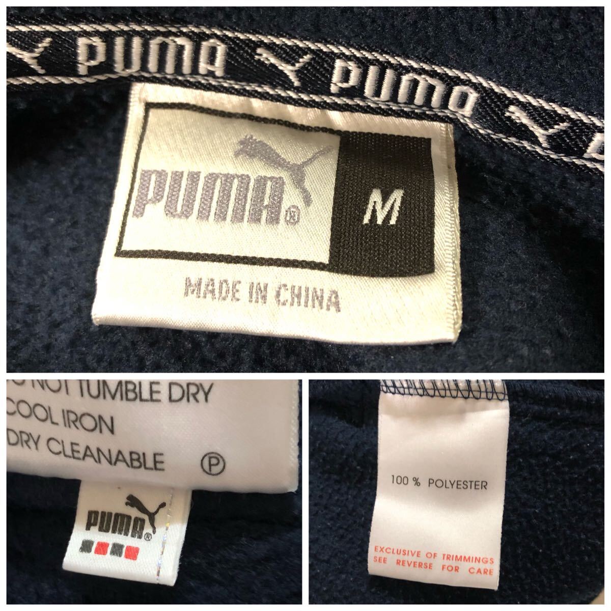 Yahoo!オークション - 90's /PUMA /プーマ /メンズM 長袖 ハーフジップ...