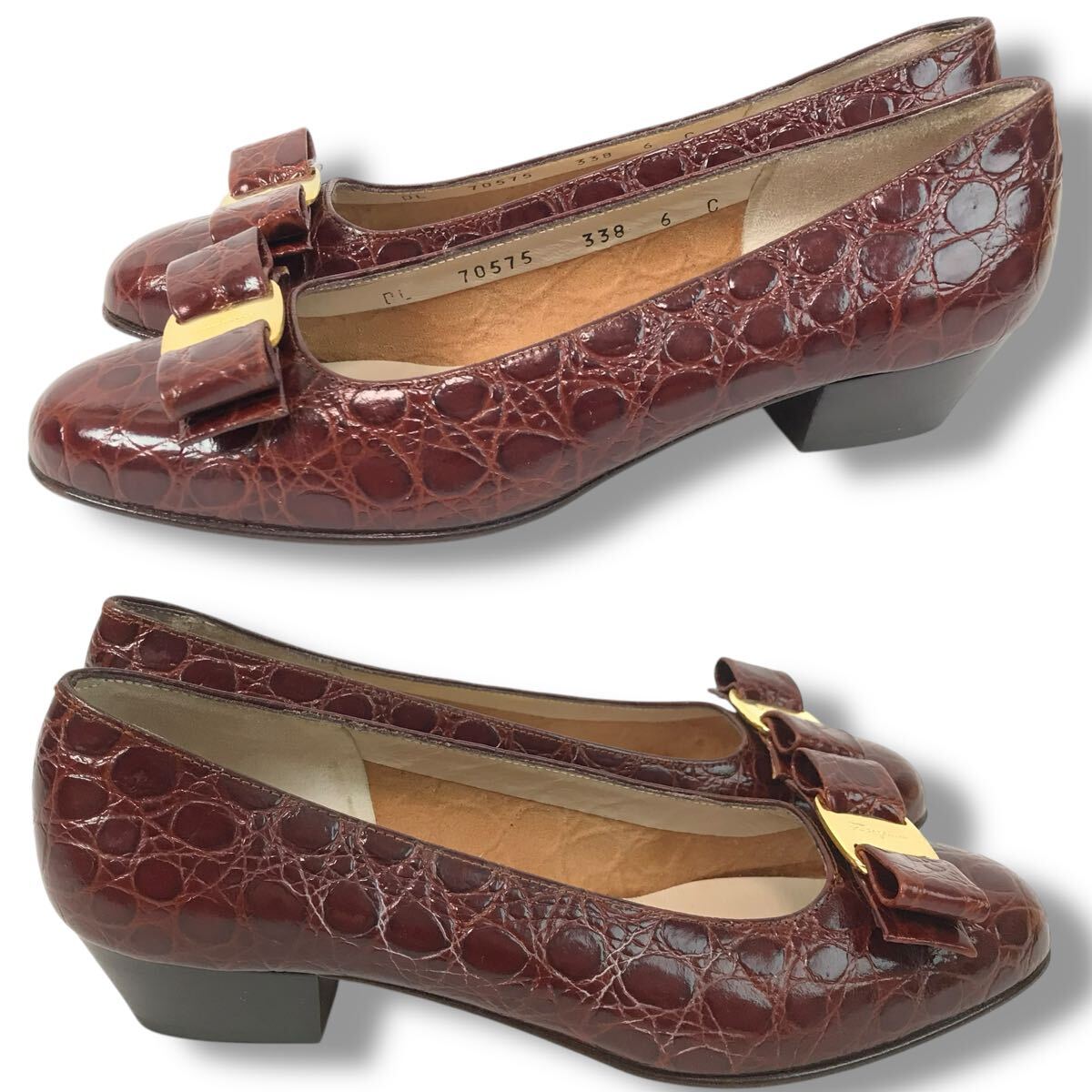 Yahoo!オークション - w225 Salvatore Ferragamo サルヴァトーレフェラ...