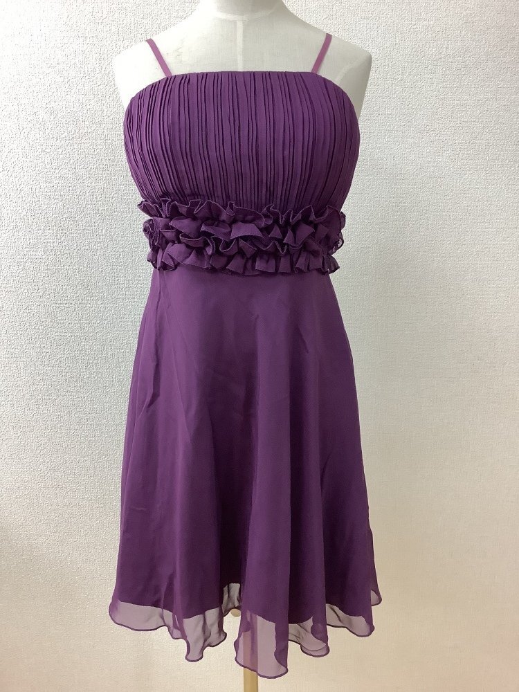 Yahoo!オークション - JK2 メタリックパープルのドレス風キャミワンピ...