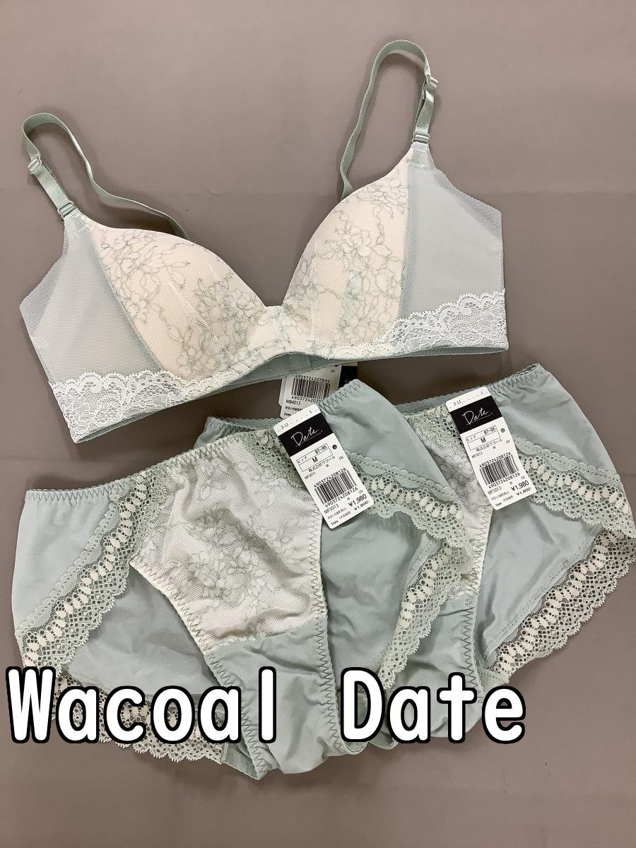 Yahoo!オークション - Wacoal ワコール タグ付き未使用 パステルグリー...