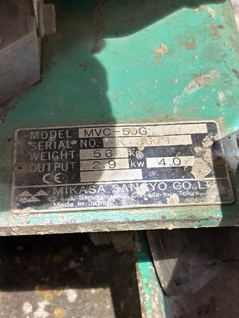 Yahoo!オークション - 三笠産業 ミカサ プレートコンパクター/プレート...