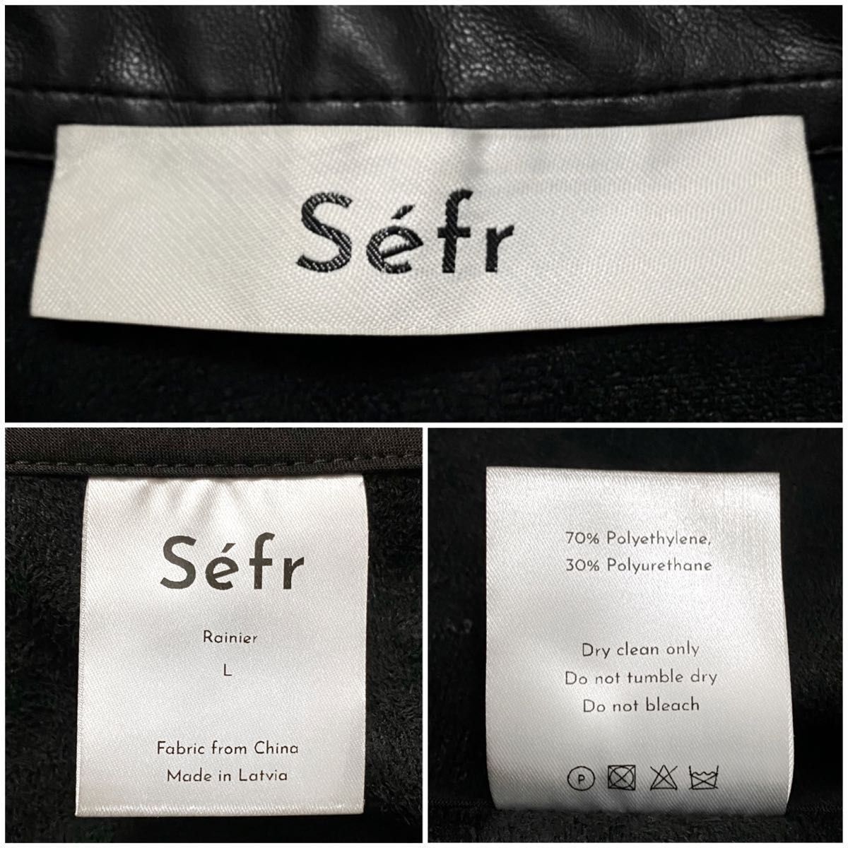 Sefr セファ RAINIER OVER SHIRT フェイク レザー オーバー Sefr セファ RAINIER OVER SHIRT フェイク レザー オーバー