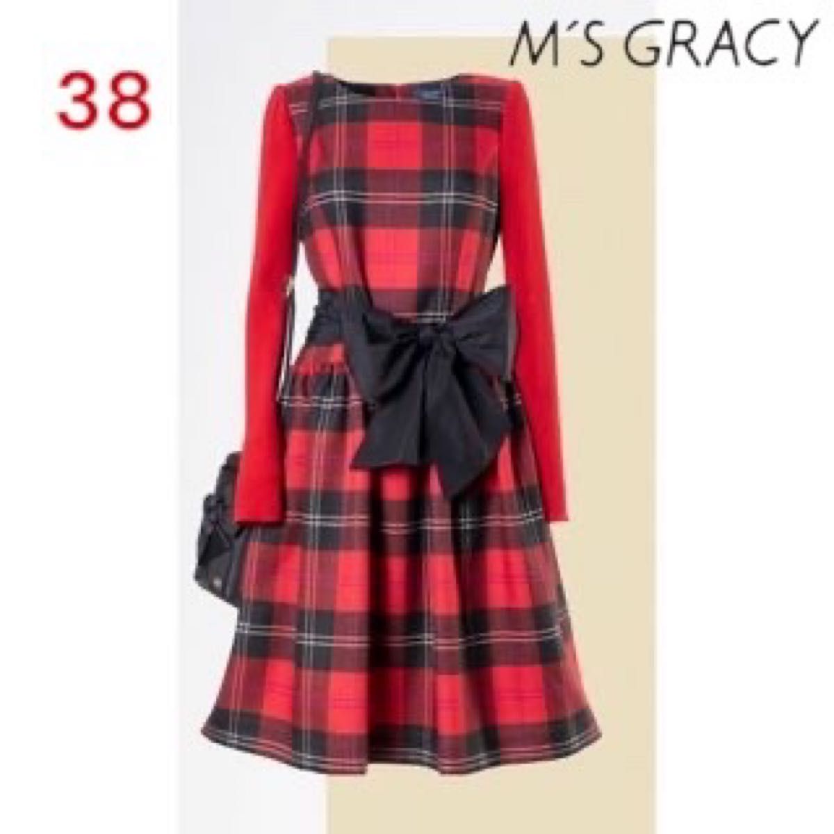 良品 M'S GRACY エムズグレイシー【2020年】チェックニット 良品 M'S GRACY エムズグレイシー【2020年】チェックニット
