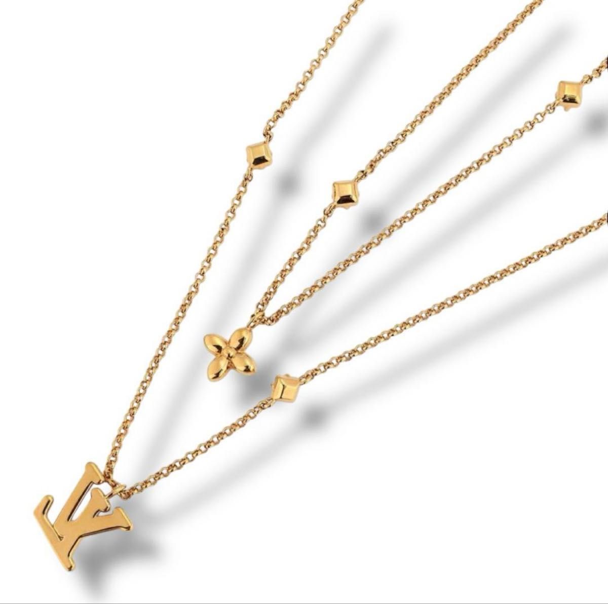 ルイヴィトン M01845 ネックレス・レディ LV ラインストーン ルイヴィトン M01845 ネックレス・レディ LV ラインストーン