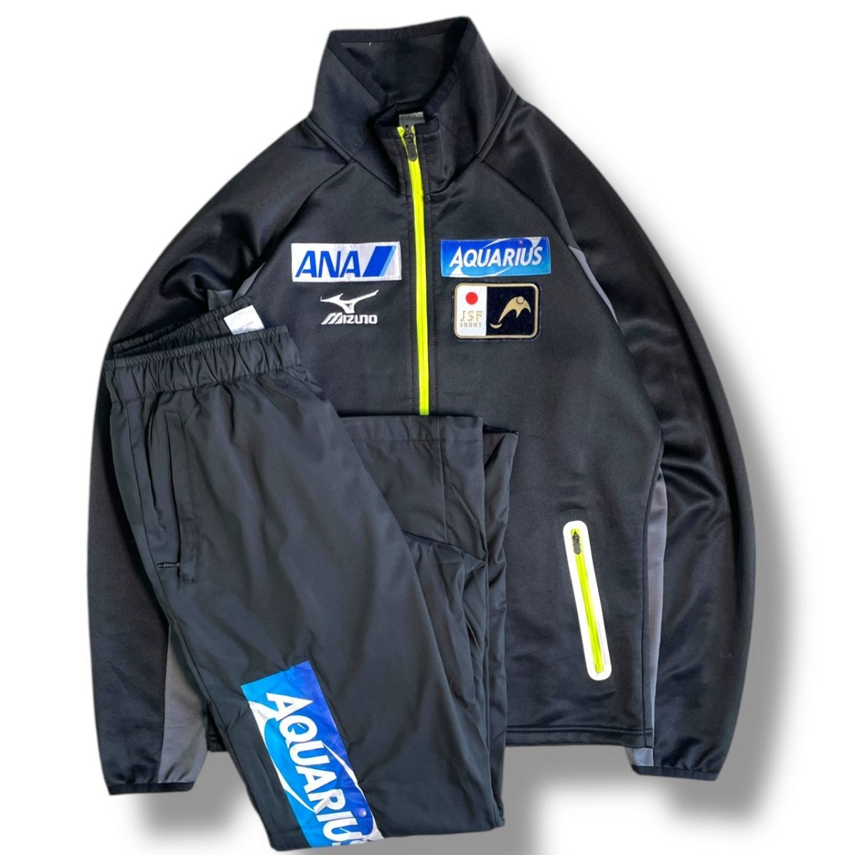 支給品 上下セット MIZUNO ミズノ JSF short ナショナル チーム ショート トラック 日本代表 ジャージ セットアップ スピードスケート(アイススケート)｜売買された ...
