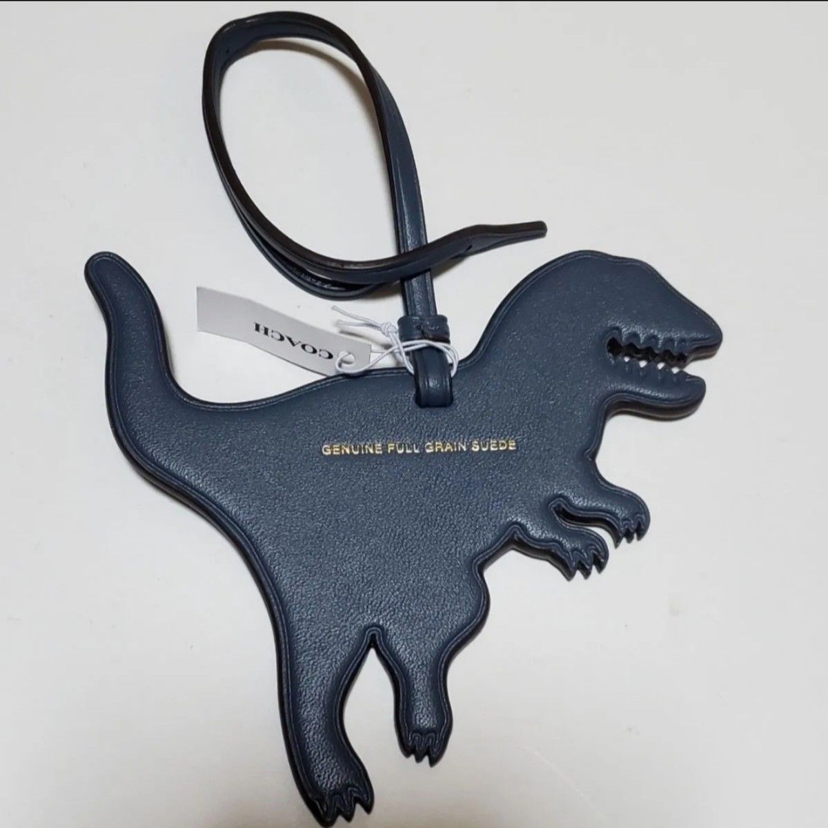 新品 非売品 COACH 恐竜 レザー バッグチャーム キーホルダー 新品 非売品 COACH 恐竜 レザー バッグチャーム キーホルダー