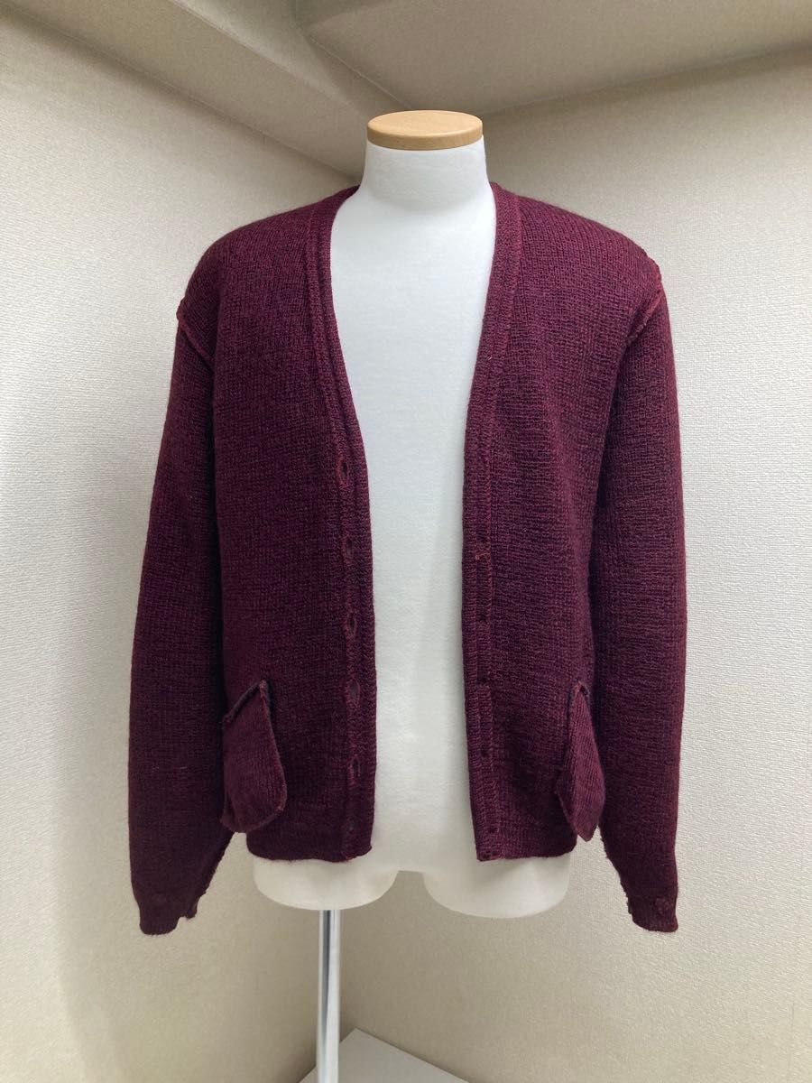 毛足長 肉厚 】60s ヴィンテージ shaggy man モヘアカーディガン 毛足長 肉厚 】60s ヴィンテージ shaggy man モヘアカーディガン