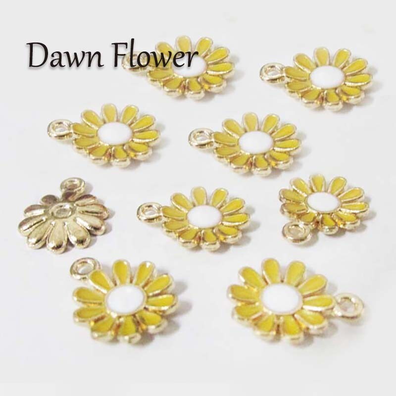 Yahoo!オークション - 【D-1206】20pcs 花 15×12mm イエロー チャーム...