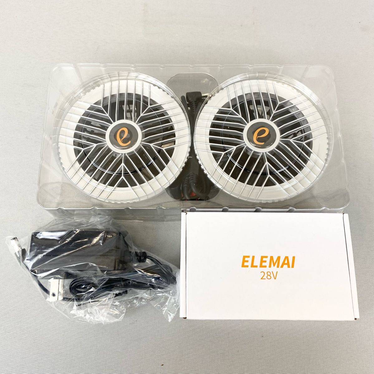 Yahoo!オークション - C26OB8 未使用 ELEMAI 空調服 バッテリー ファン...