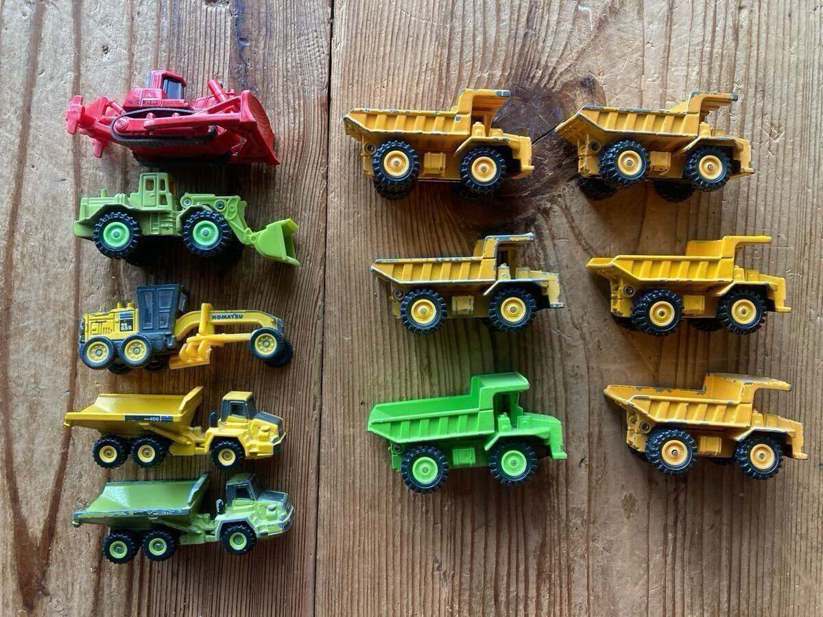 Yahoo!オークション - まとめ売り トミカ ミニカー 建設車両11台 tomic...