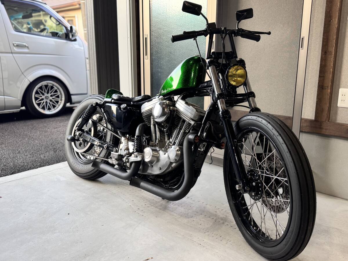 Yahoo!オークション - 売り切りCRAZYORNGEハーレー883カスタム