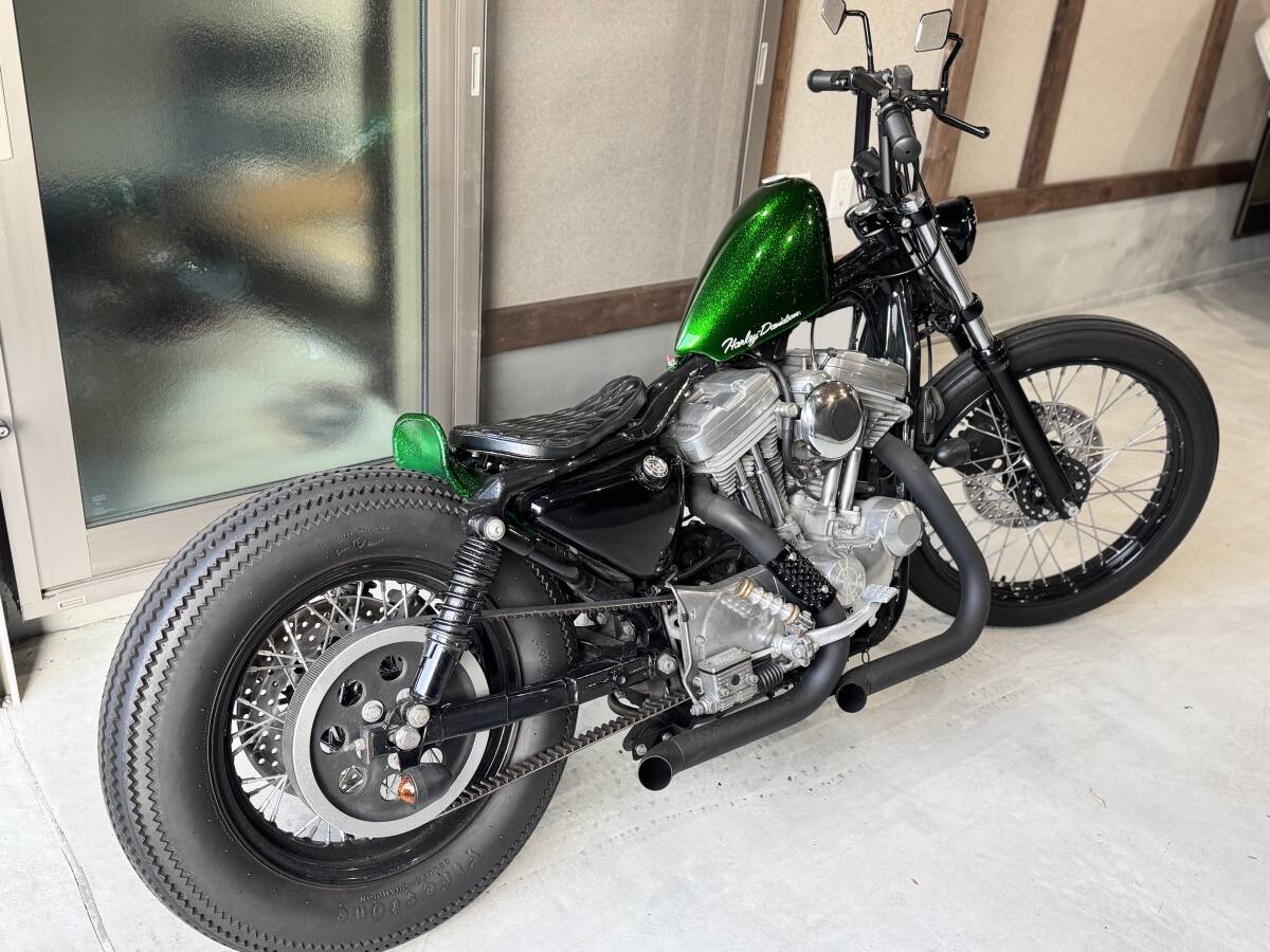 Yahoo!オークション - 売り切りCRAZYORNGEハーレー883カスタム