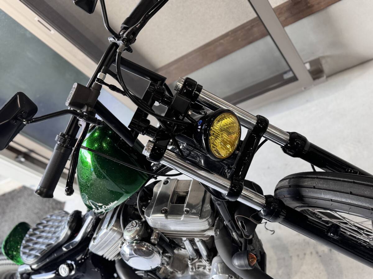 Yahoo!オークション - 売り切りCRAZYORNGEハーレー883カスタム