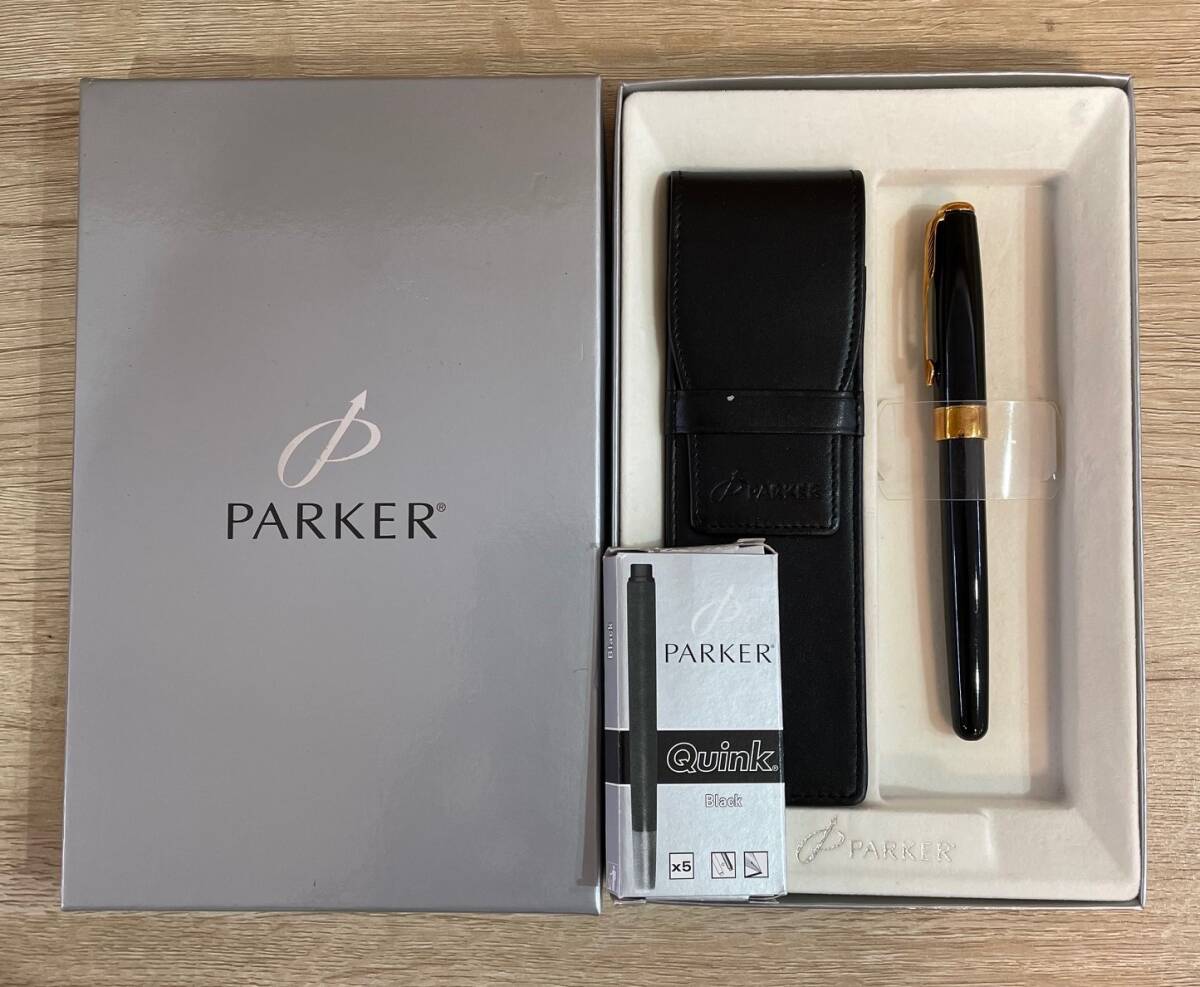 Yahoo!オークション - PARKER SONNET 万年筆 ペン先18K 750刻印 セット...