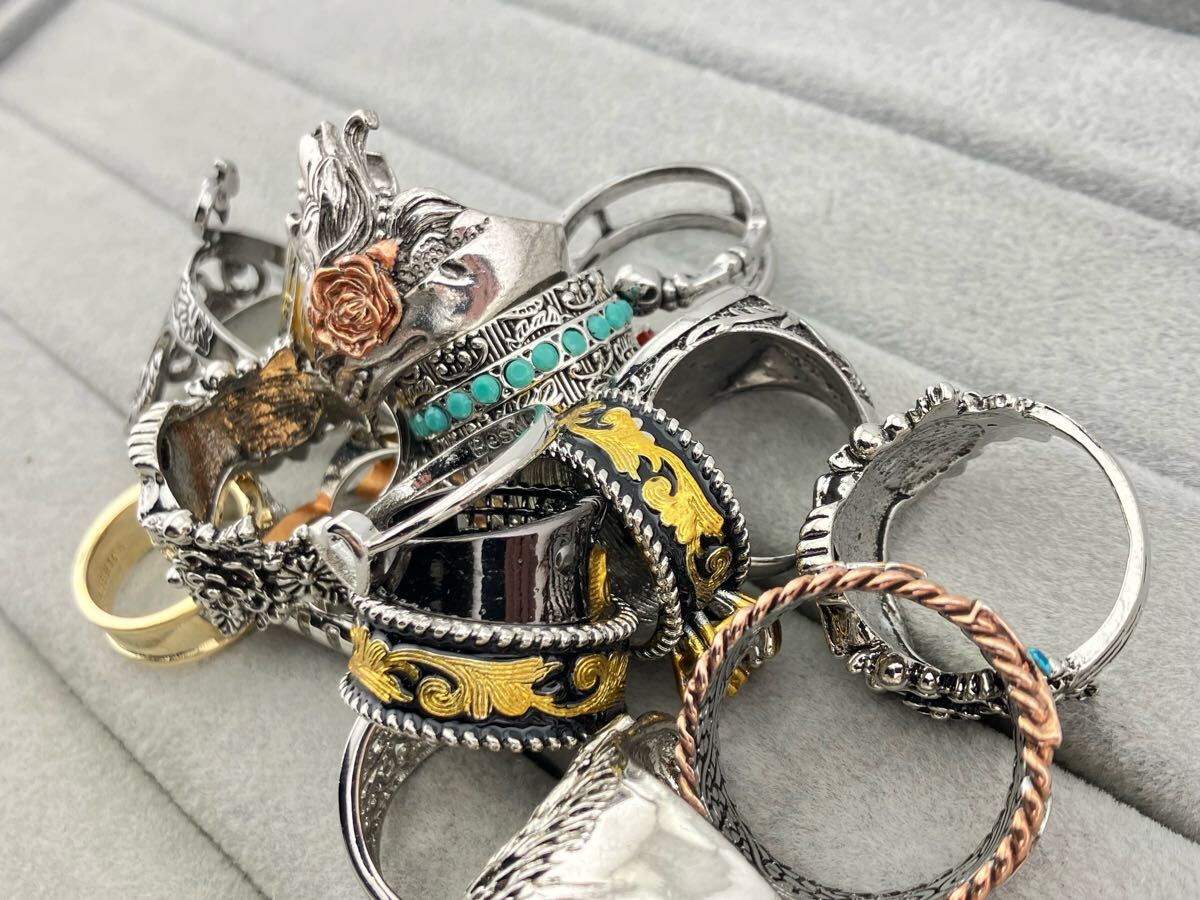 Yahoo!オークション - B116 リング 指輪 シルバー風 ヴィンテージ アク...