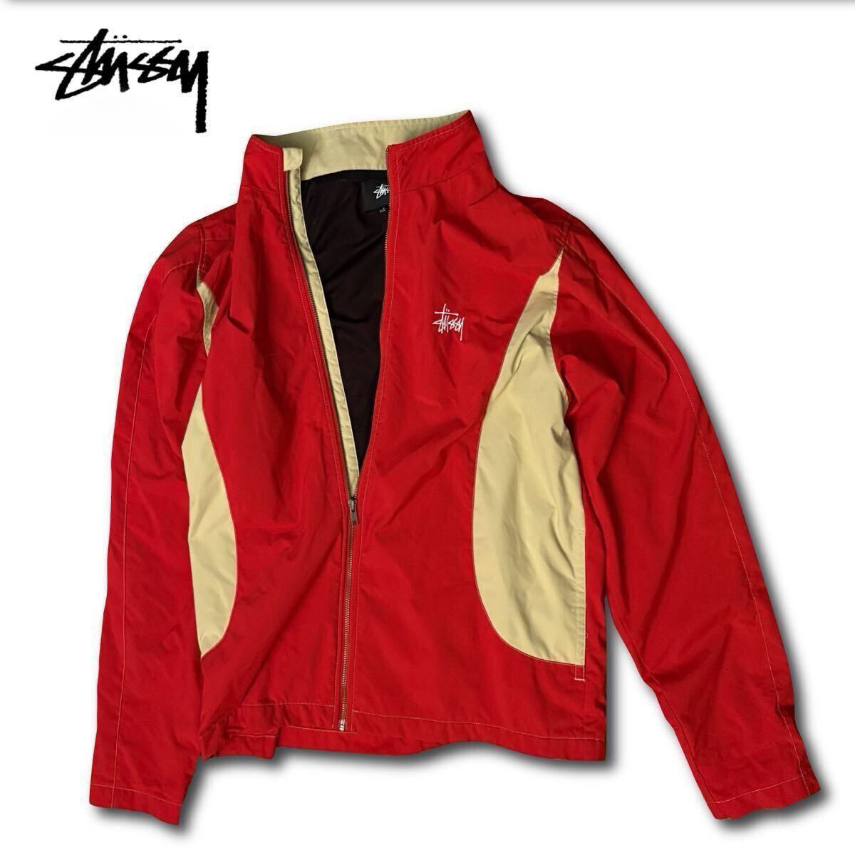 現行】Stussy Panel Track Jacket L ステューシー ナイロン 現行】Stussy Panel Track Jacket L ステューシー ナイロン