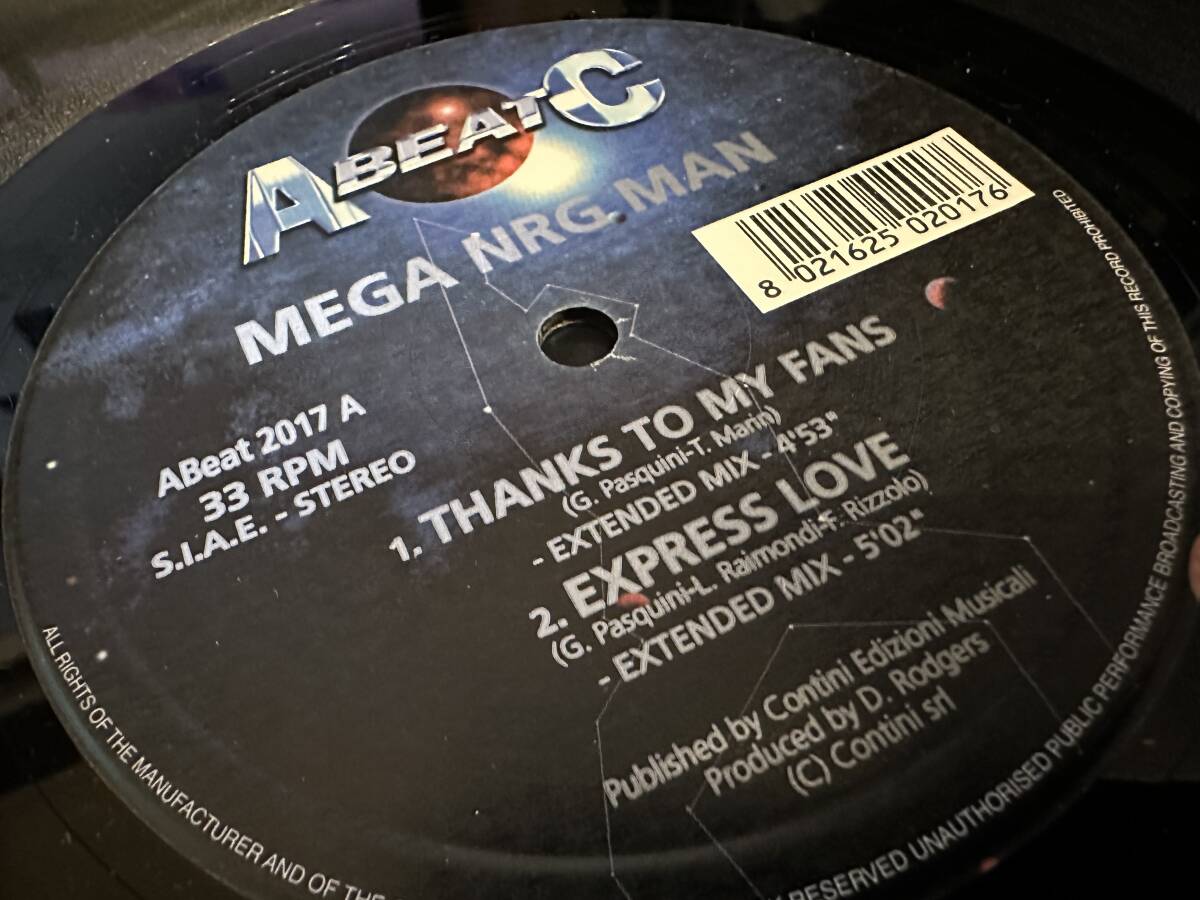 Yahoo!オークション - 12” Mega NRG Man / Thanks To My Fans / Expre...