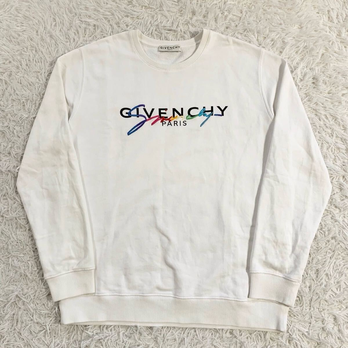 GIVENCHY ジバンシー レインボー ロゴ刺繍 シグネチャー GIVENCHY ジバンシー レインボー ロゴ刺繍 シグネチャー