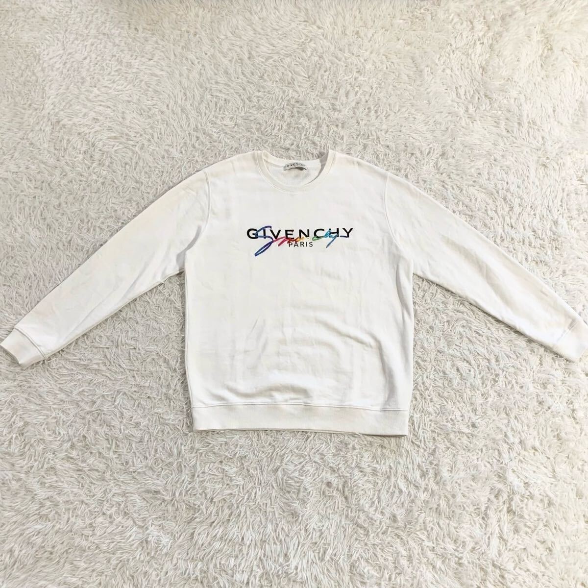 GIVENCHY ジバンシー レインボー ロゴ刺繍 シグネチャー GIVENCHY ジバンシー レインボー ロゴ刺繍 シグネチャー