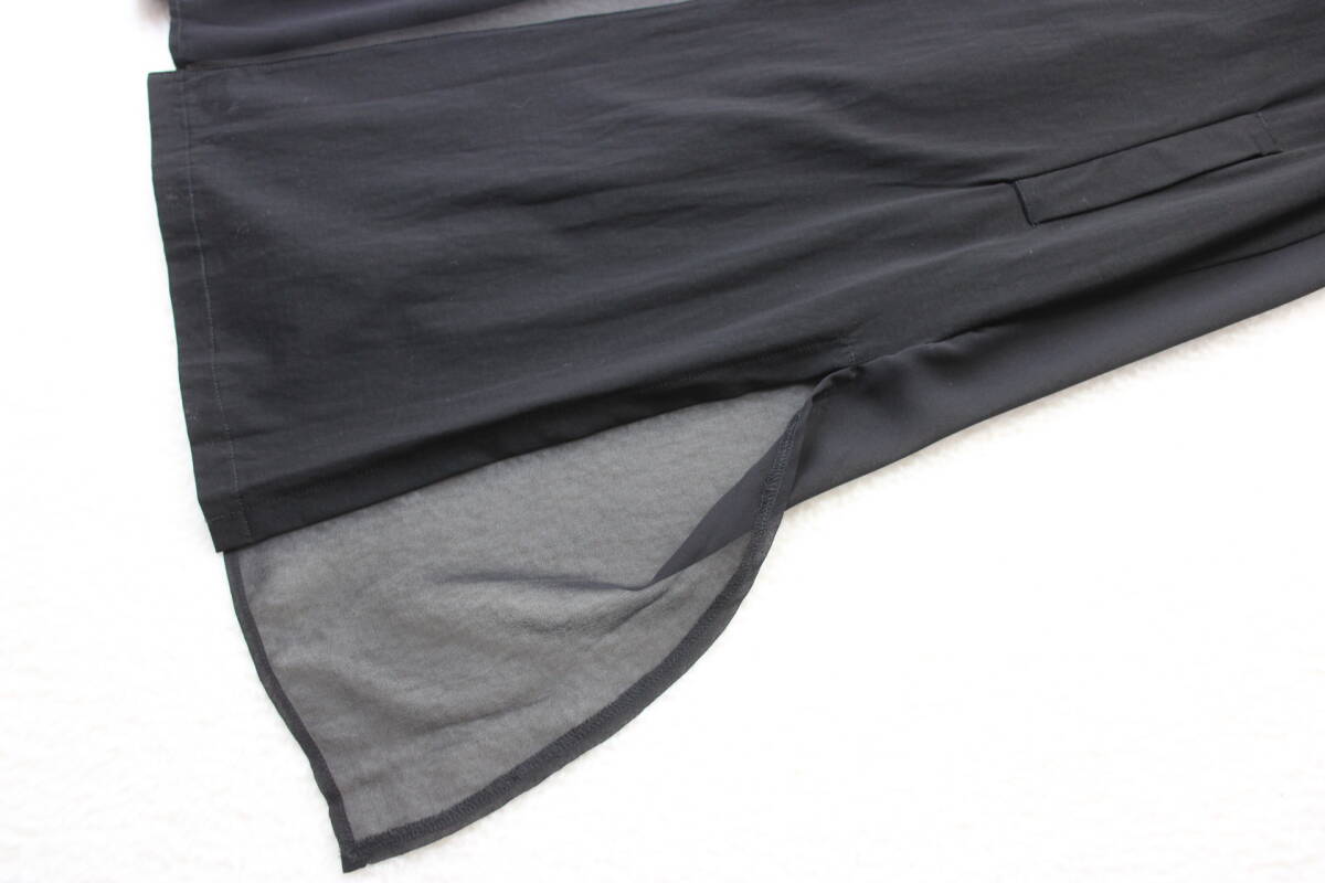 Yahoo!オークション - 3-1674 新品 シフォン切替テーラーカラーロング...