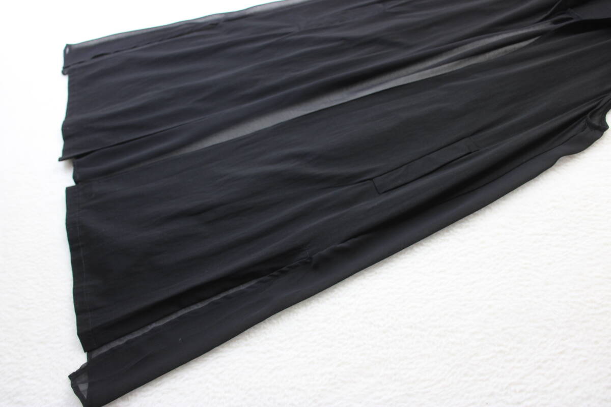 Yahoo!オークション - 3-1674 新品 シフォン切替テーラーカラーロング...