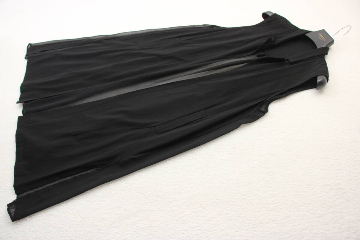 Yahoo!オークション - 3-1674 新品 シフォン切替テーラーカラーロング...