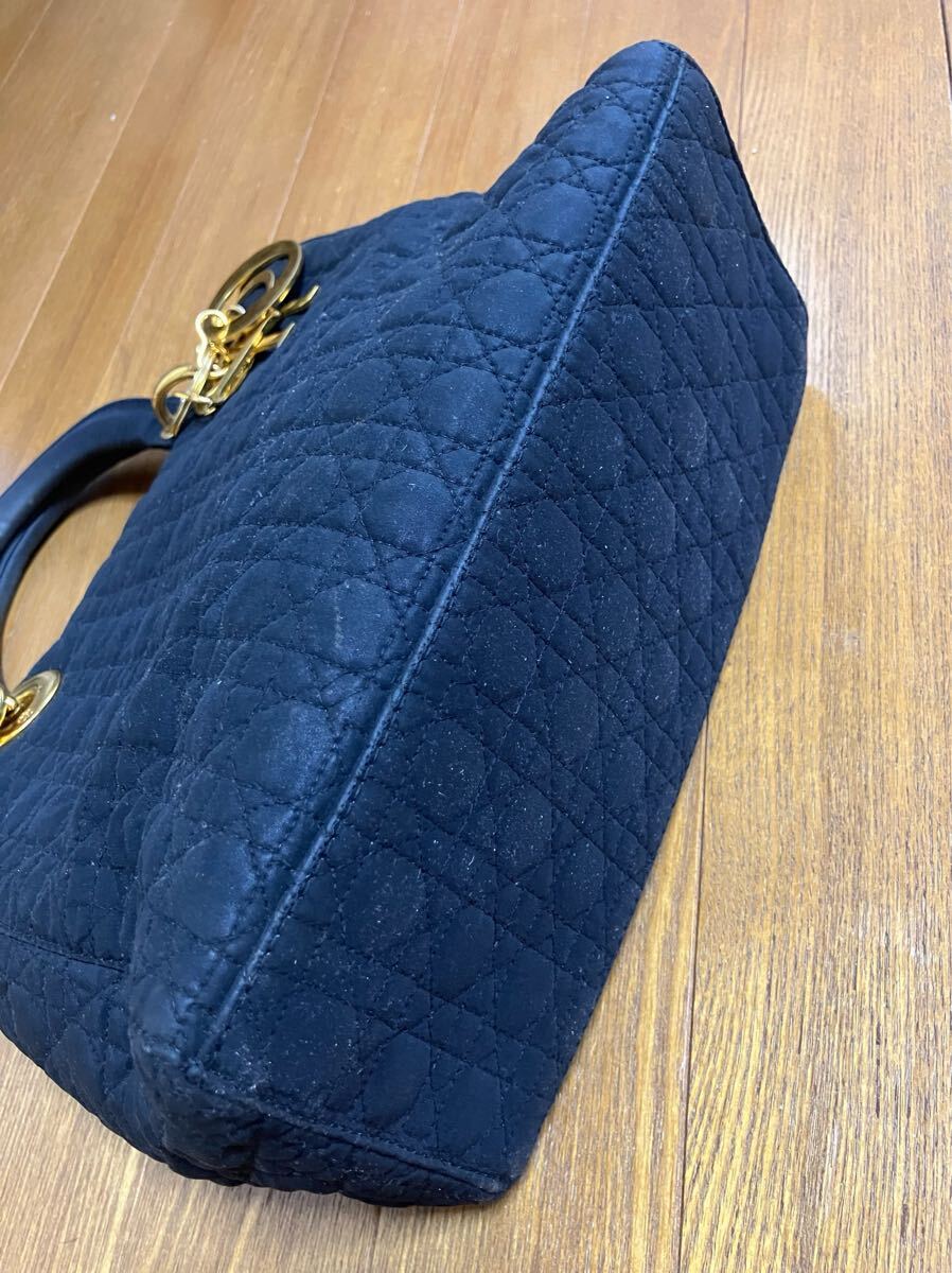 Dior クリスチャンディオール カナージュ ハンドバッグ ブラック Dior クリスチャンディオール カナージュ ハンドバッグ ブラック