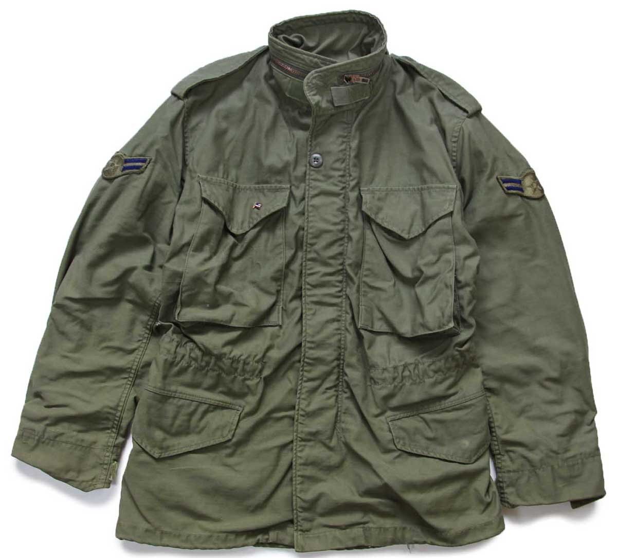 Yahoo!オークション - 80s 米軍 U.S.AIR FORCE パッチ付き M-65 フィ...