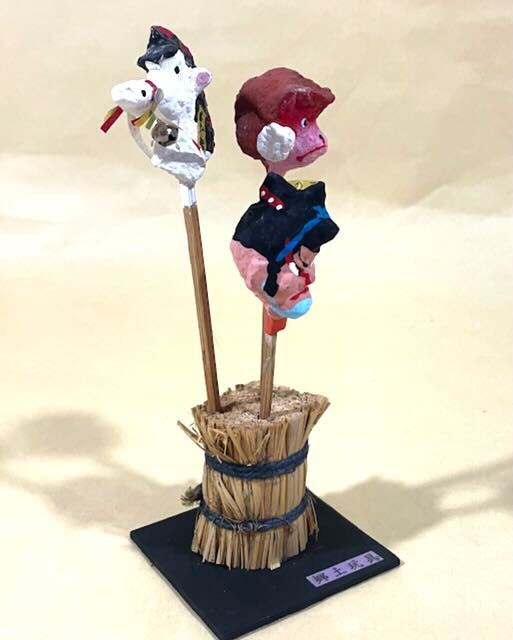 Yahoo!オークション - K102・薩摩首人形「隼人 鈴掛馬 猿」 廃絶 郷土...