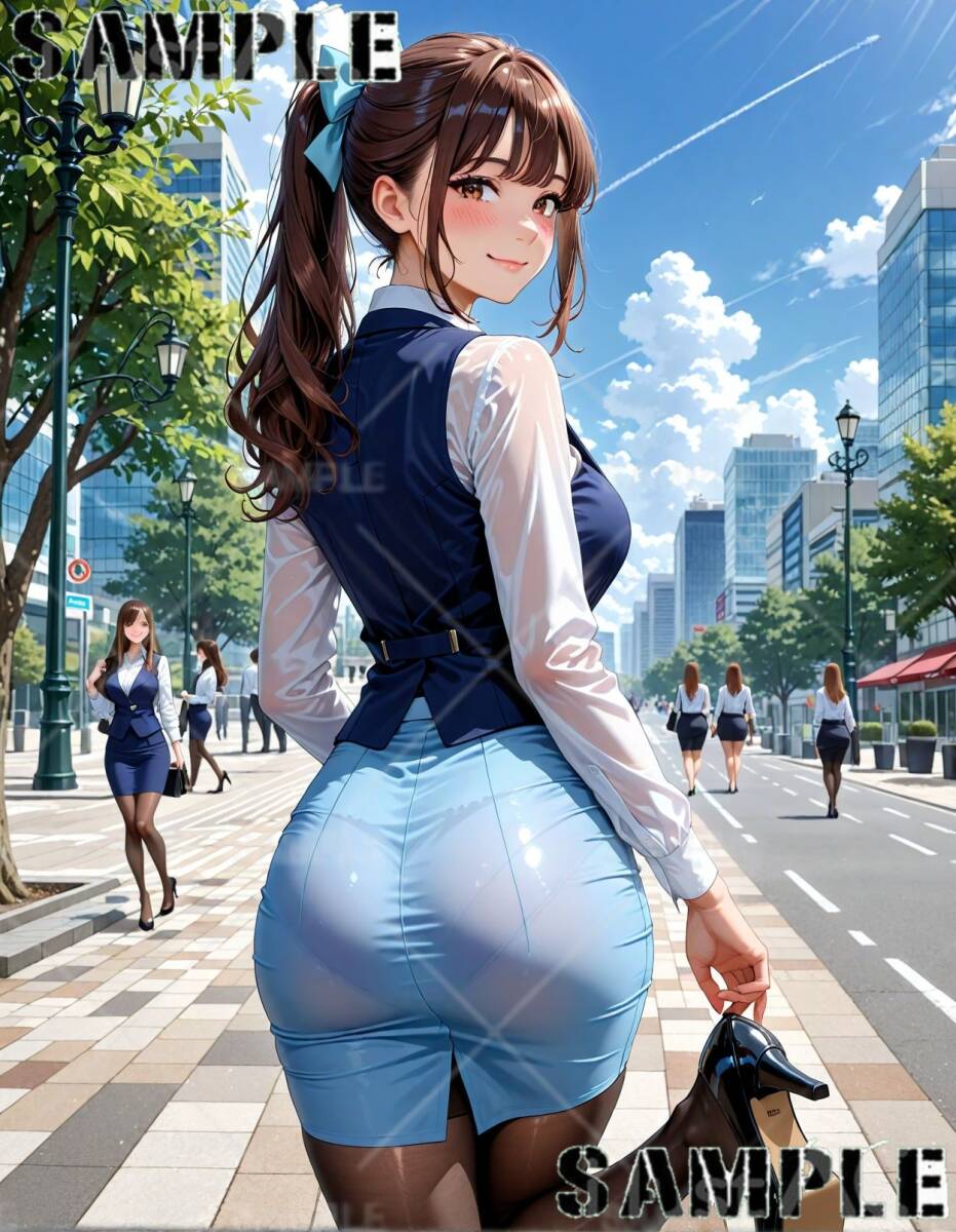 Yahoo!オークション - 【一点物】A4 ポスター アニメ 同人 美女 イラス...