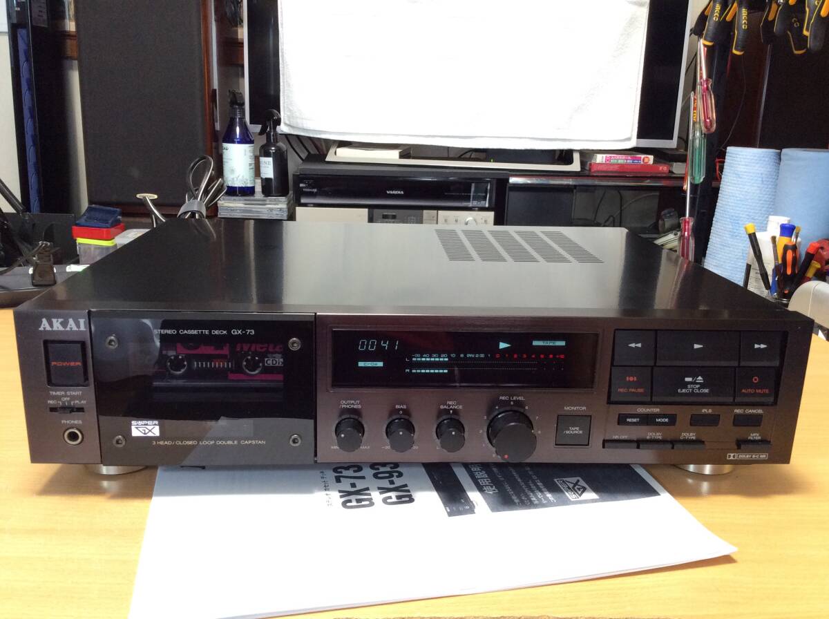 Yahoo!オークション - 整備済・程度は良し AKAI GX-73・取説付き