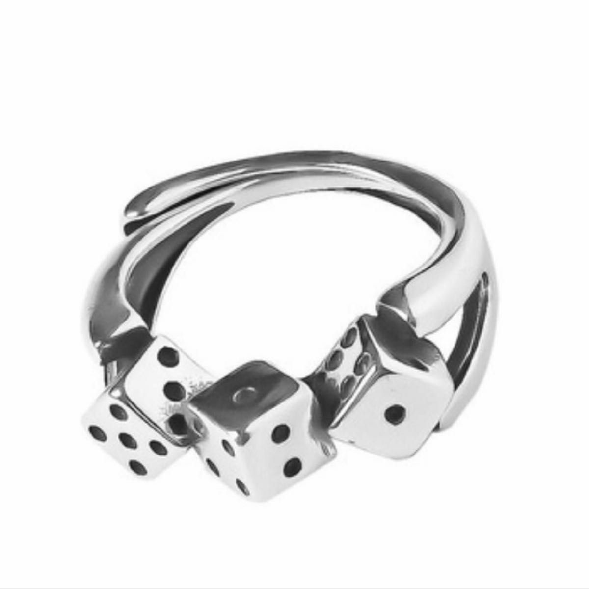 Yahoo!オークション - ダイス サイコロ ヴィンテージ リング シルバー ...