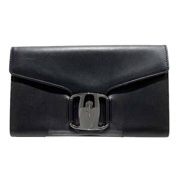 Yahoo!オークション - フェラガモ ヴァラ 22-7547 レザー 長財布 レデ...