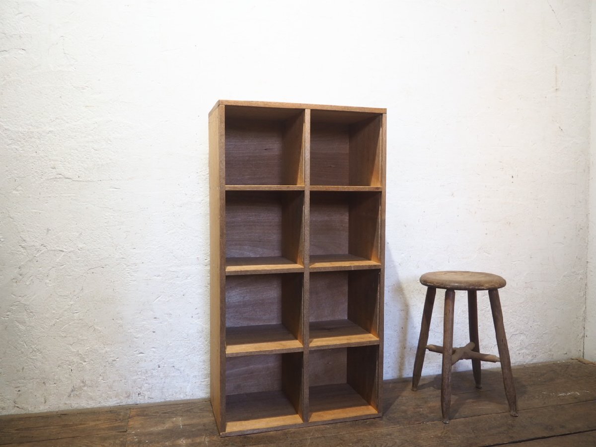 Yahoo!オークション - タ荷U0248 H95cm×W50 5cm マス目収納のナチュラ...