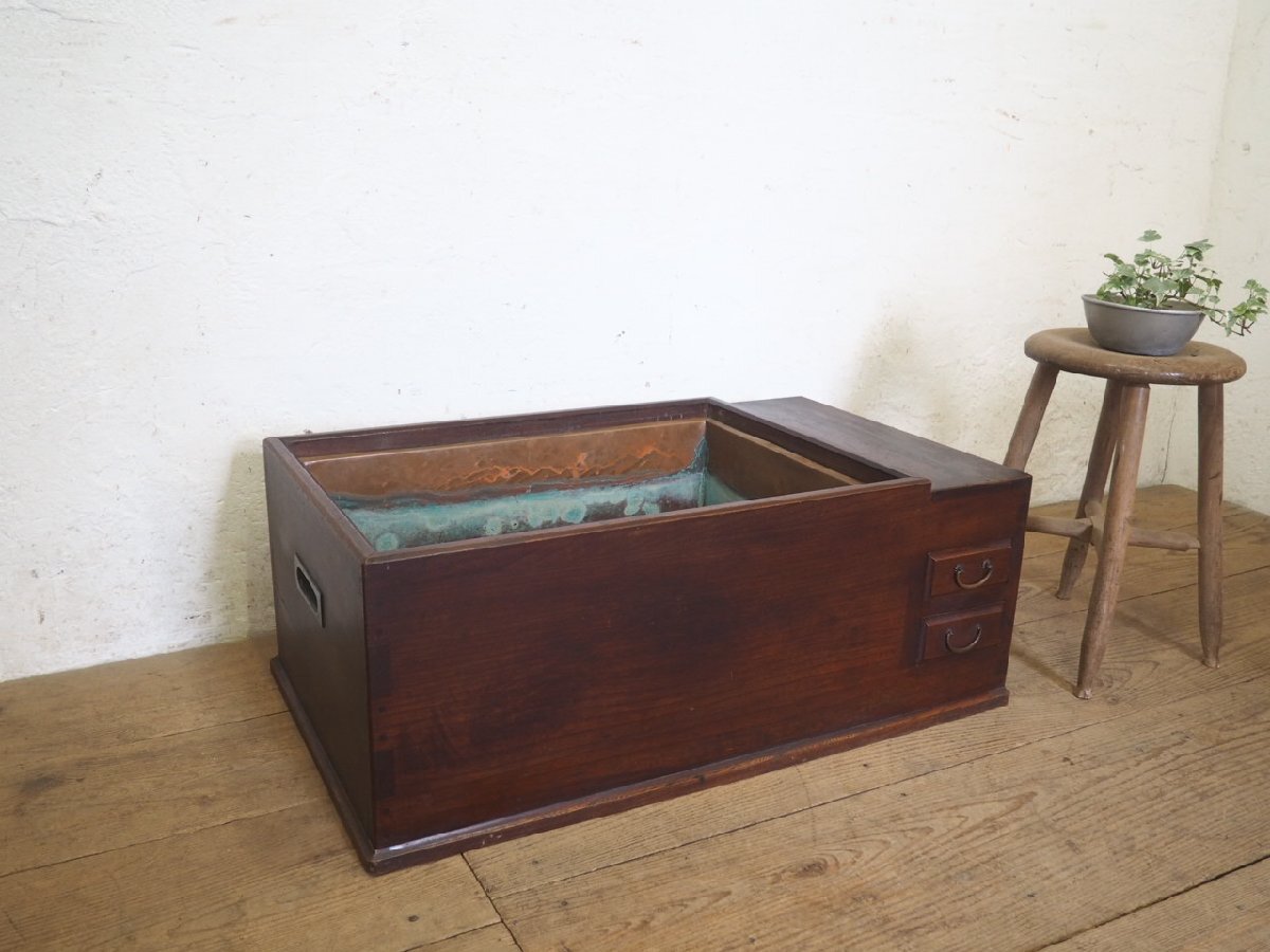 Yahoo!オークション - タI0249 H31 5×W81×D47 5(cm) アンティーク 重...