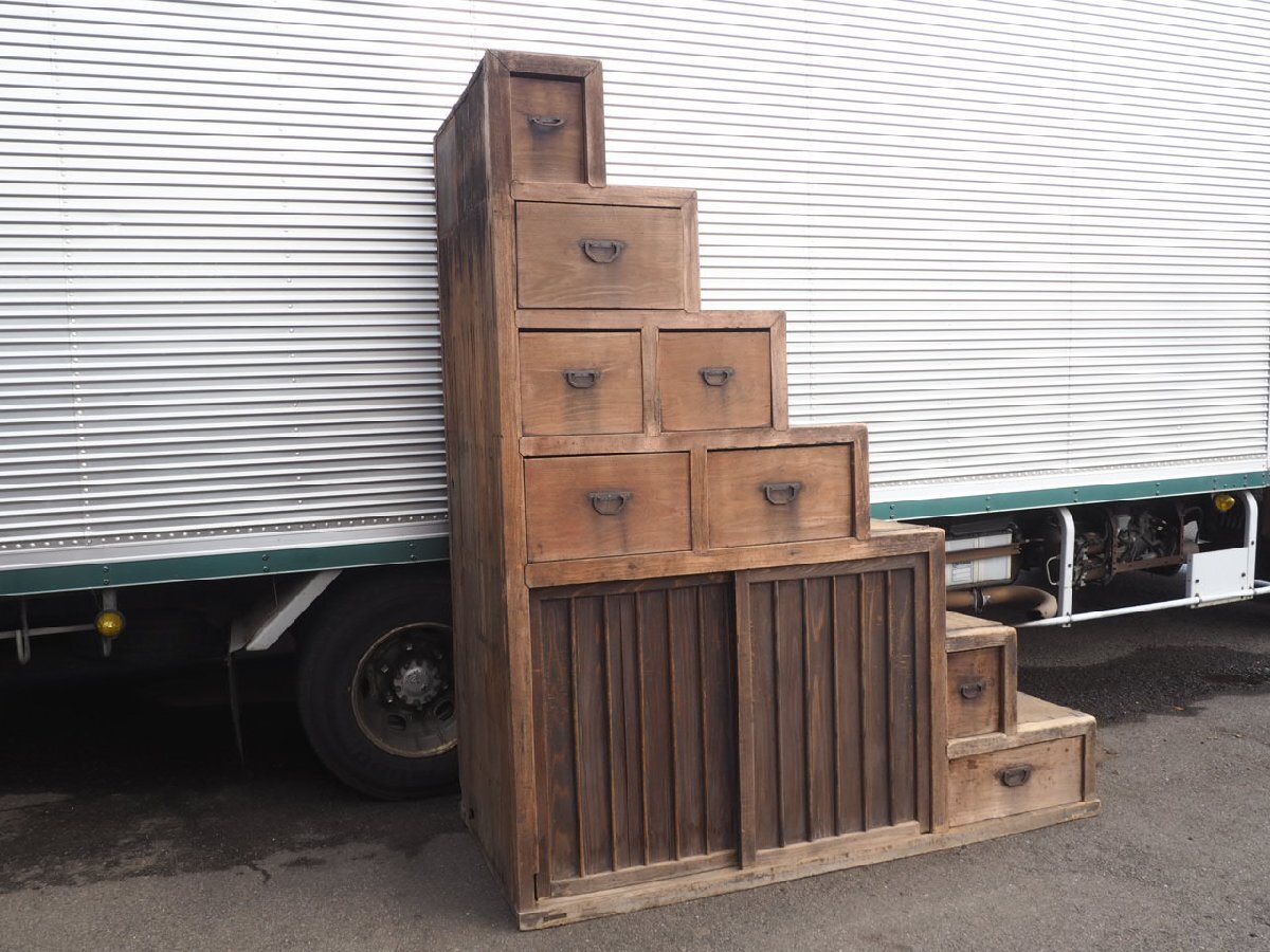 Yahoo!オークション - H0272 H216×W183×D84(cm) アンティーク 特大 ...