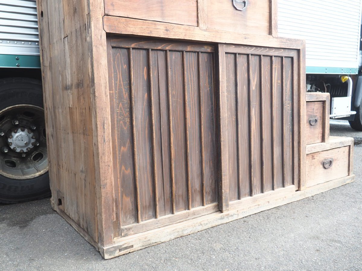 Yahoo!オークション - H0272 H216×W183×D84(cm) アンティーク 特大 ...