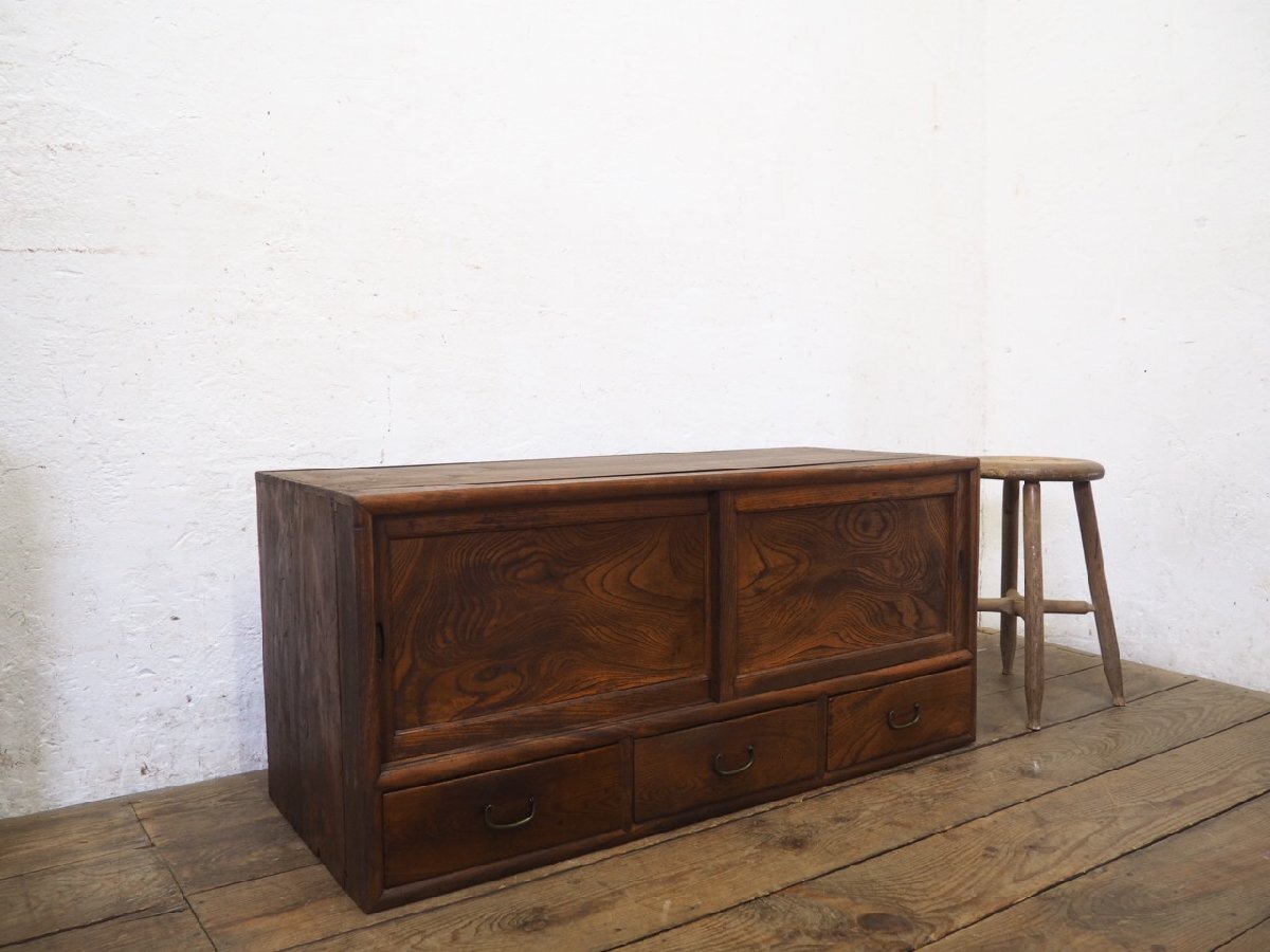 Yahoo!オークション - タS0756 H44 5cm×W97 5cm アンティーク 前欅の...