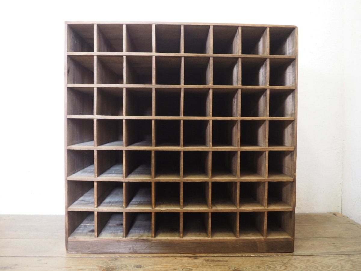 Yahoo!オークション - タ荷R0434 H89cm×W89 5cm ヴィンテージ 収納56...