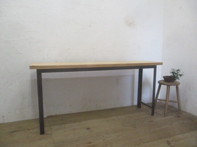 Yahoo!オークション - タP415 天板W150cm×D38 5cm ヴィンテージ 無垢...